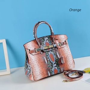 Bags | Python Embossed Leather Tote | Poshmark